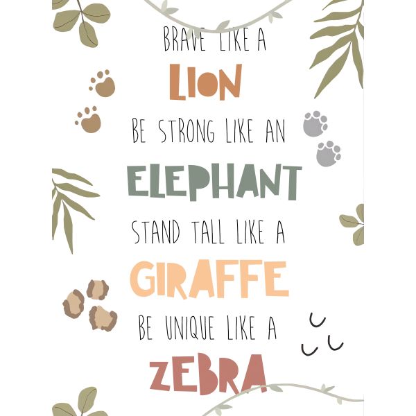 Affiche - BRAVE LIKE A LION....