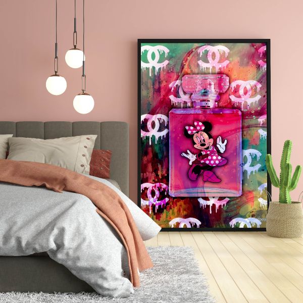 Toile – Minnie Mouse rose