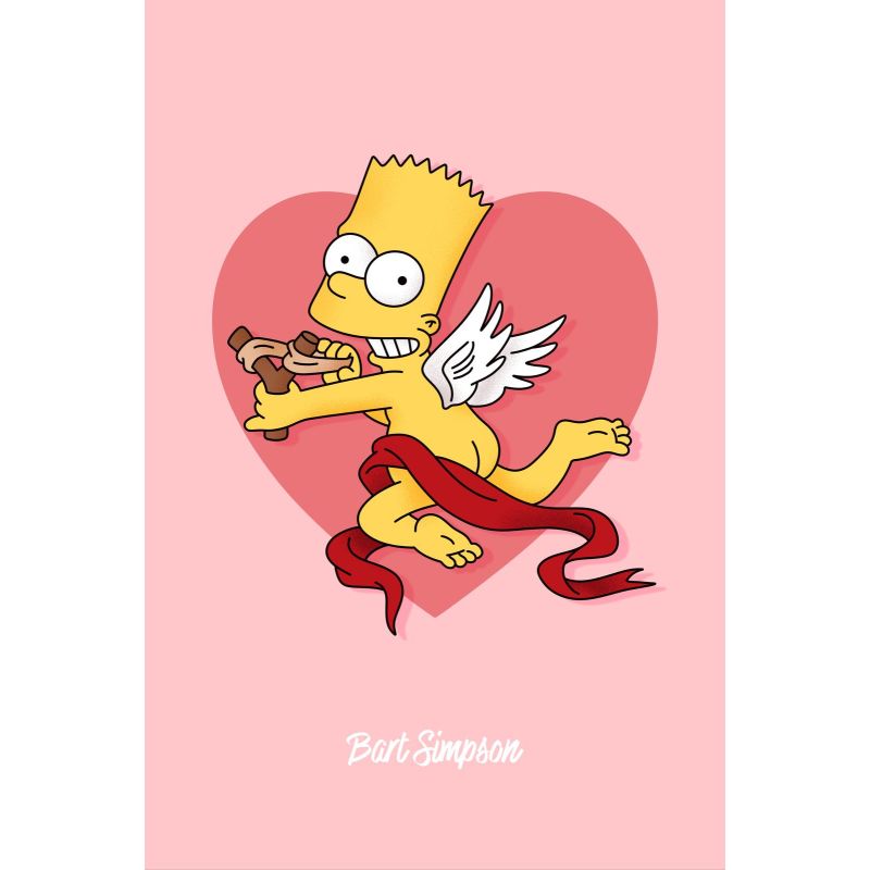 Affiche - Bart Simpson Valentine