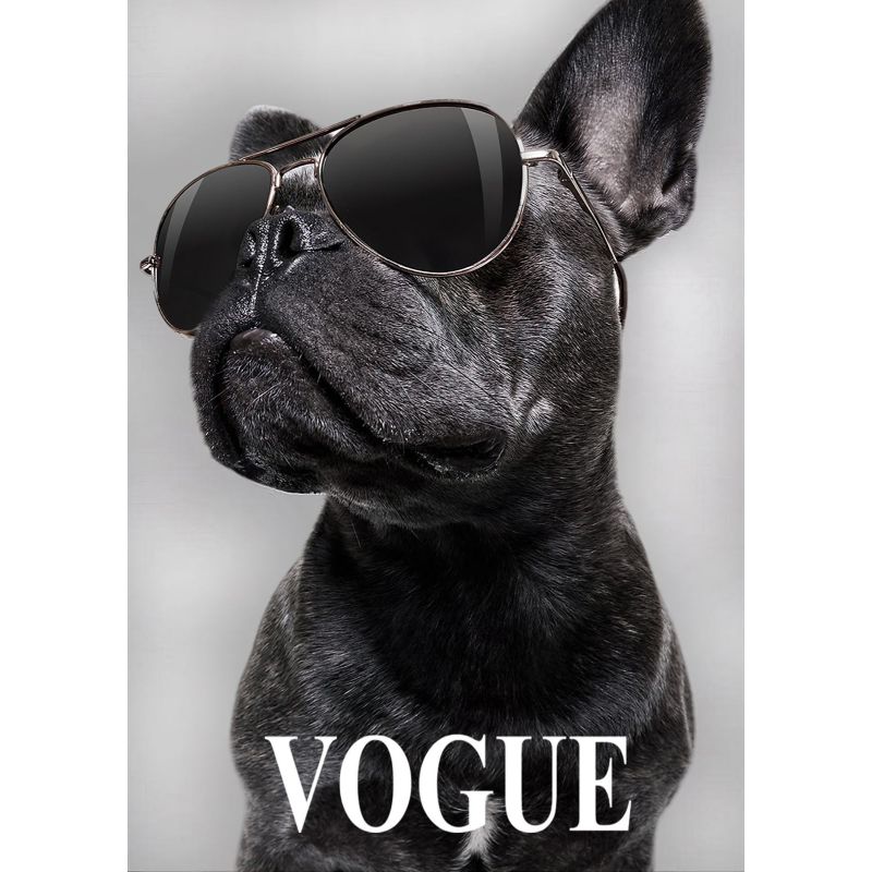 Affiche Murale Chien Vogue